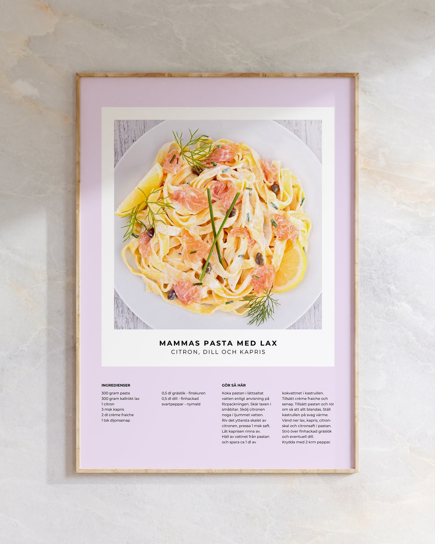 Matminnen (ditt eget foto och recept) – ReceptPoster.se