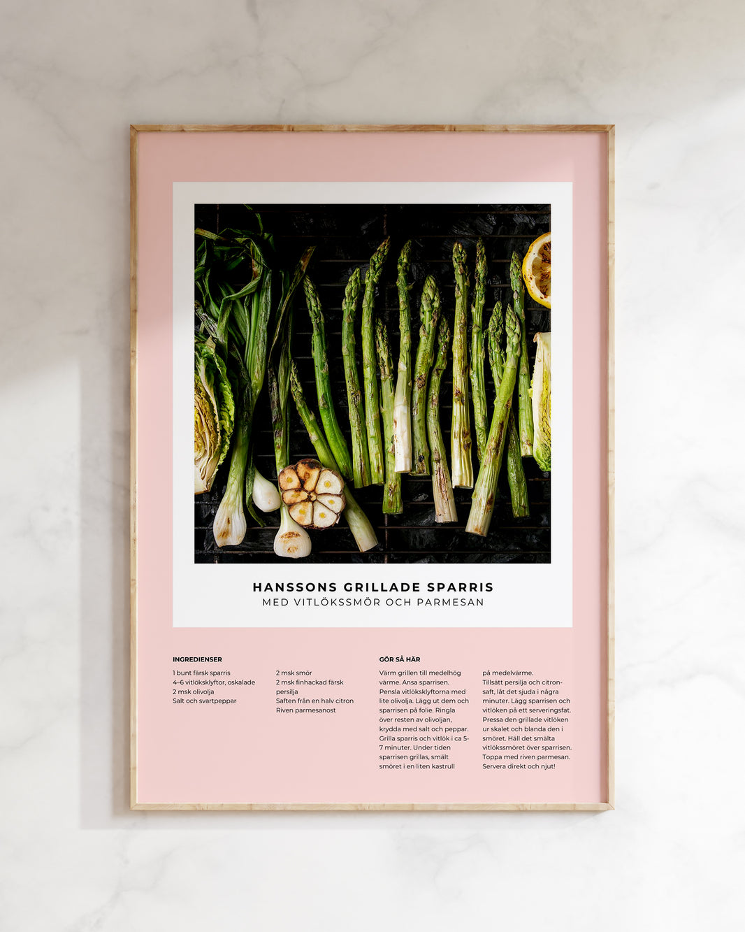 ReceptPoster.se - ditt eget recept på en personlig poster till köket