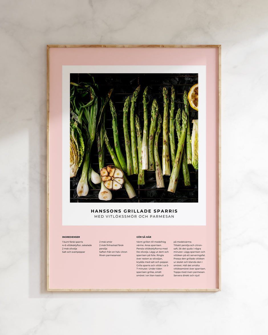 ReceptPoster.se - ditt eget recept på en personlig poster till köket