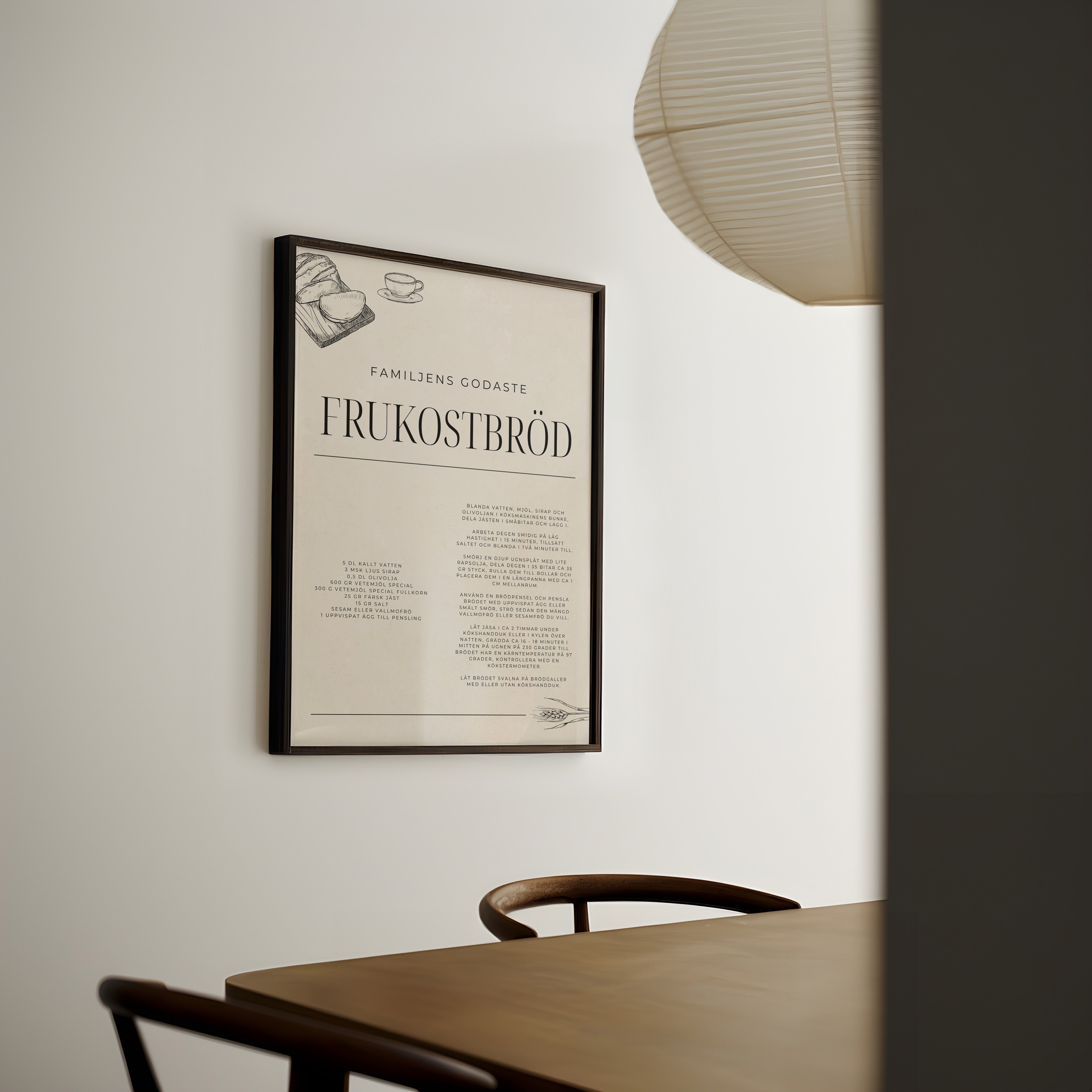 ReceptPoster.se - ditt eget recept på en personlig poster till köket