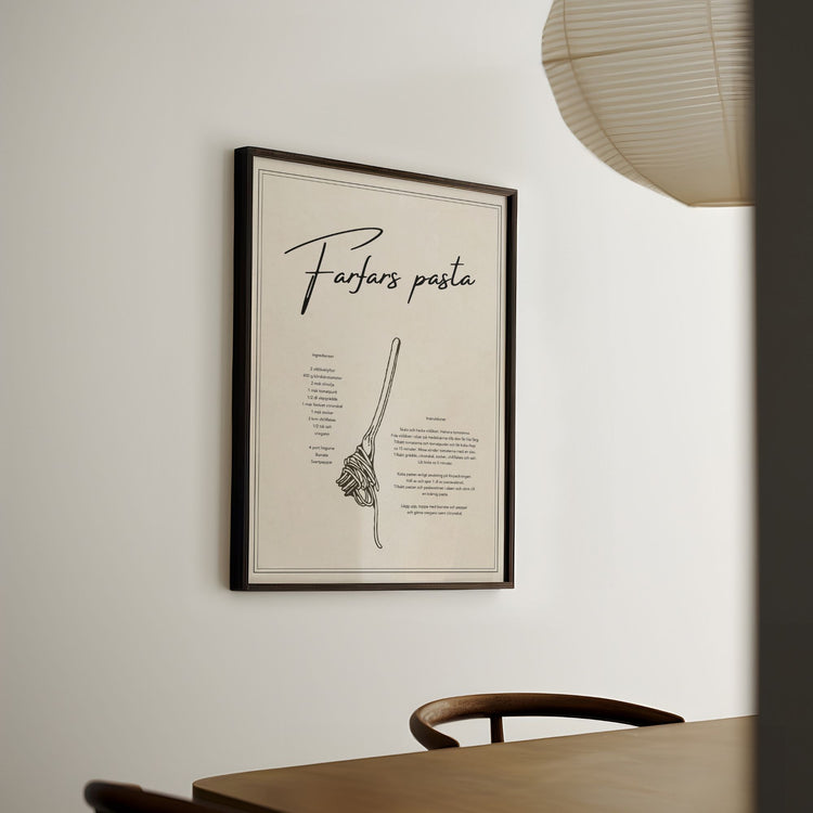 ReceptPoster.se - ditt eget recept på en personlig poster till köket